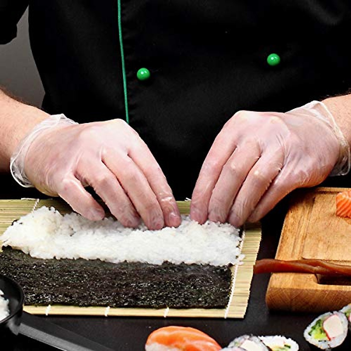 Basic Medical Clear Vinyl Exam Gloves - Latex-Free & Powder-Free - VGPF-3004 (Case of 1,000), Xtra Large