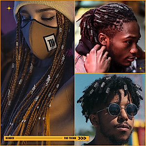 152PCS Vikings Hair Jewelry Norse Runes Tube Beads, Metal Clips Cuffs Rings, Accessories for Braids Dreadlocks Beads for Braiding Beard Decoration Bracelets Pendant Necklace DIY