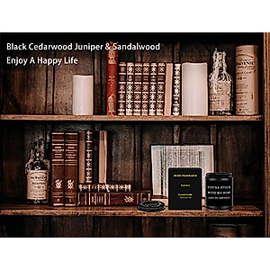 Mothers Day Gifts for Him Men-Anniversary Romantic Gifts for Men Husband Boyfriend Fiance, Valentines Day Wedding Thanksgiving Christmas Birthday Gifts for Him, Birthday Candle Gifts for Men (Black)