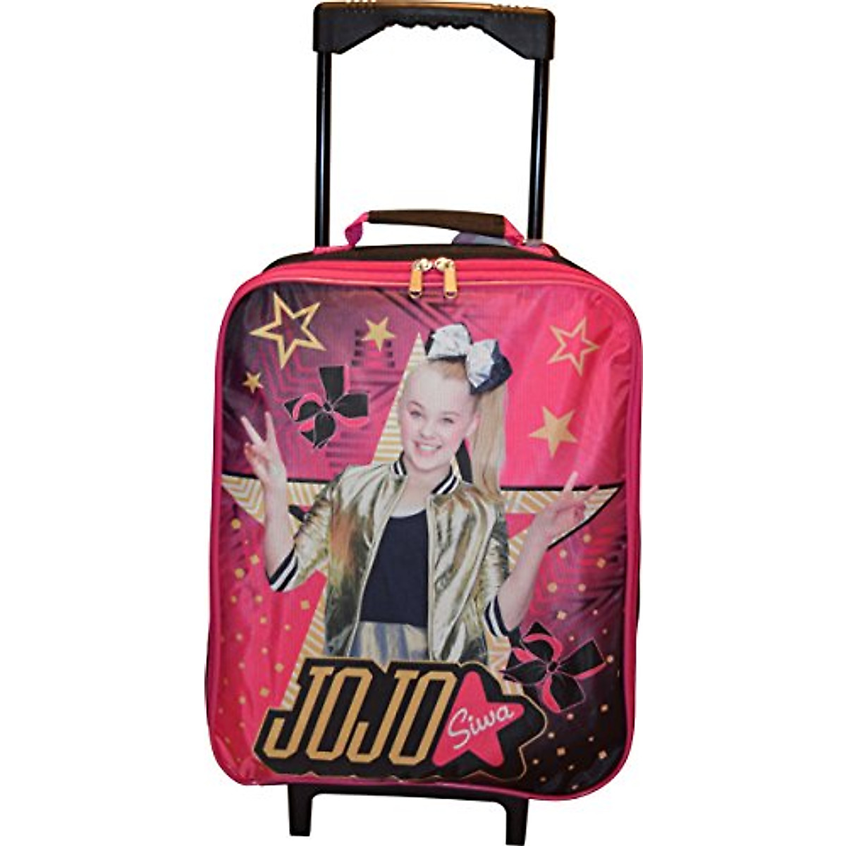 Nickelodeon Jojo Siwa Girl's 15" Collapsible Wheeled Pilot Case - Rolling Luggage