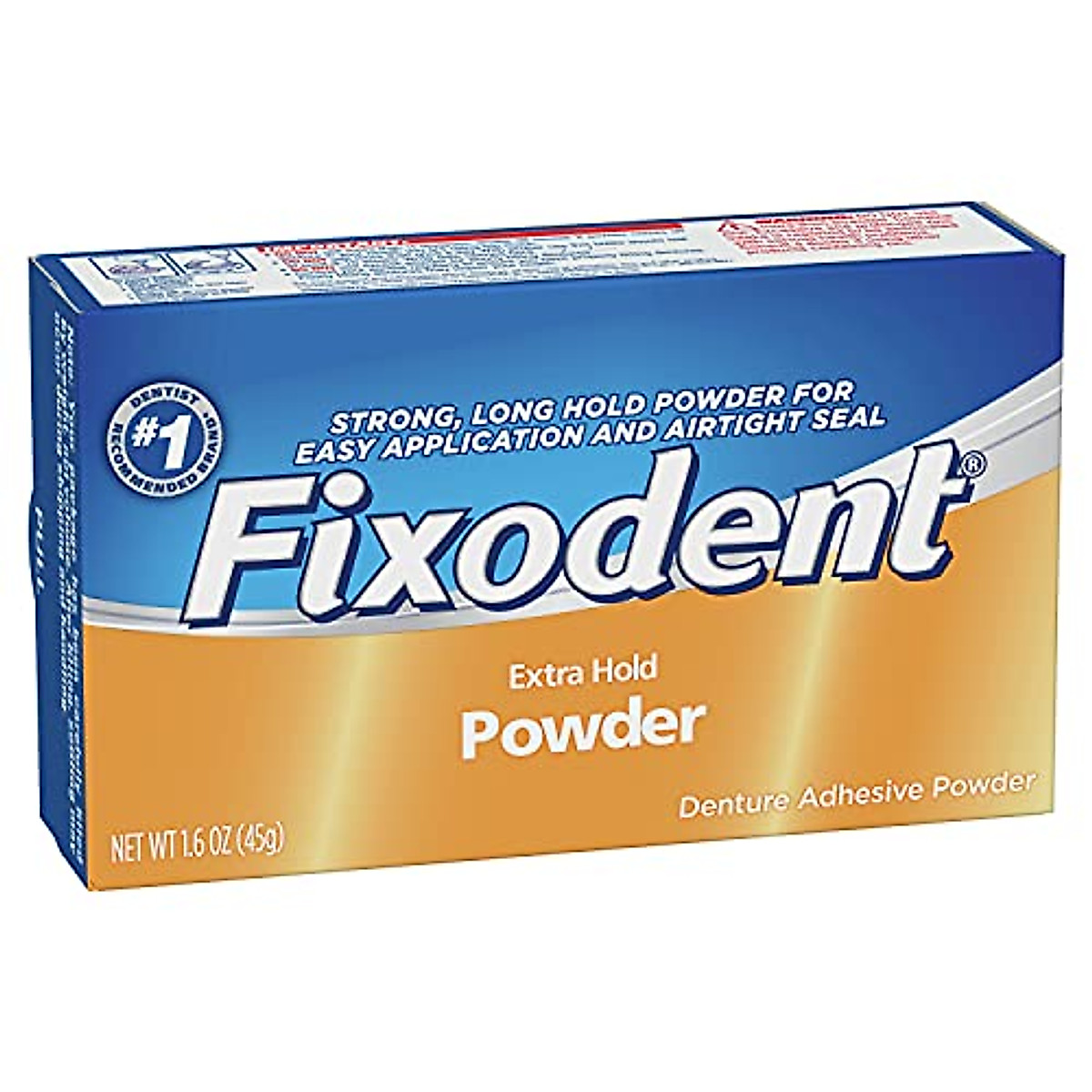 Fixodent Denture Adhesive Powder, Extra Hold - 1.6 Oz