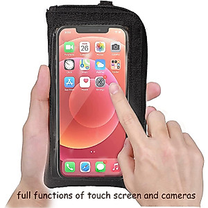 DQL Phone Purses with Crossbody Strap, Small Phone Holder with Interior Pocket for iPhone 15/14/13/12 - Skull Pattern