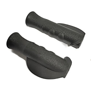 Universal Rollator Hand Grip,Replacement Parts for Rollator and Wheelchair,Universal Hand Grips Anatomical Pair for 4-Wheel rollator (1Pair(Left/Right),Black)