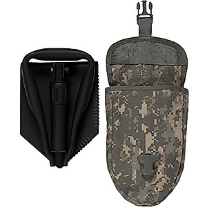 USGI US Military Original Issue E-Tool Entrenching Shovel with ACU OR Multicam Carrying Case/Pouch
