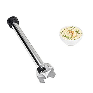 Restaurantware Hi Tek Stainless Steel Blending Shaft - Fits Variable Speed Immersion Blender - 18" - 1 count box,Silver