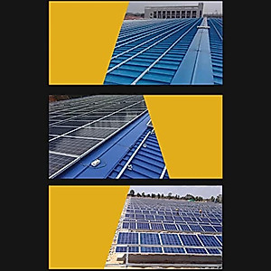 10Pcs Solar Panel Mounting Bracket Kits, Aluminum Solar Panel Brackets Flexible Roof Solar Panel Bracket for RV, Boat, Wall 35mm