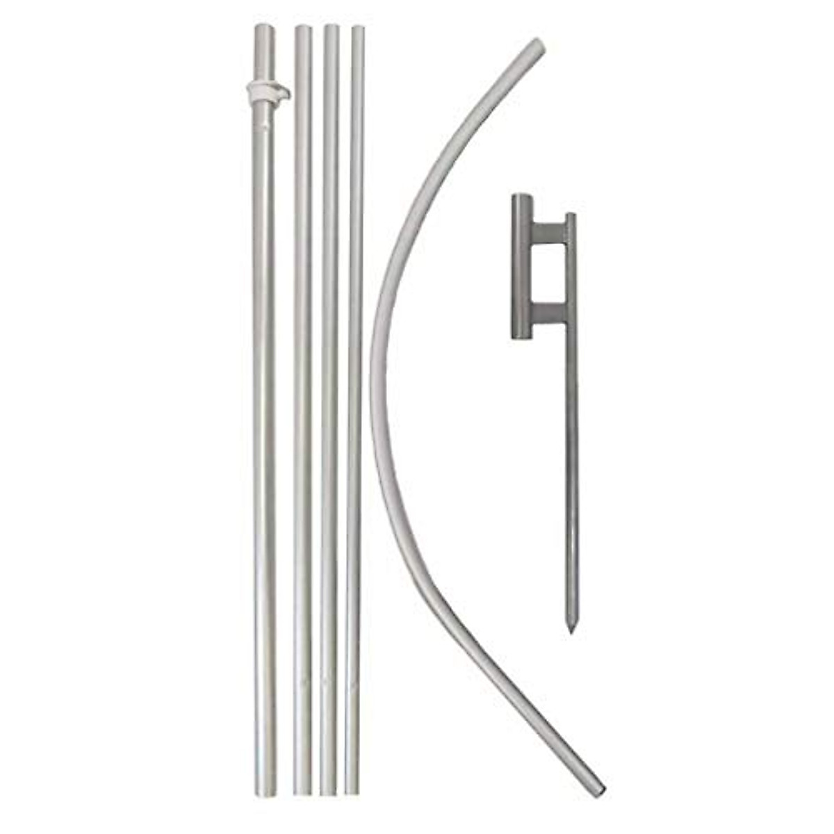 Infinity Republic - CBD Windless Full Sleeve Banner Swooper Flag & Pole Kit - Perfect for Businesses, Dispensaries, Smoke Shops, Markets etc!