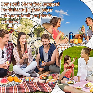 Newsprint Wax Paper Sheets Deli Wax Paper Grease Proof Deli Wrap paper Waterproof Food Wrapping Paper Sheets Food Trays Food Basket Liners for Home Kitchen Baking Hamburger Sandwich (150 Pieces)