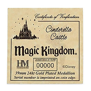 Walt Disney World Cinderella Castle Coin Limited Edition 10,000 Made