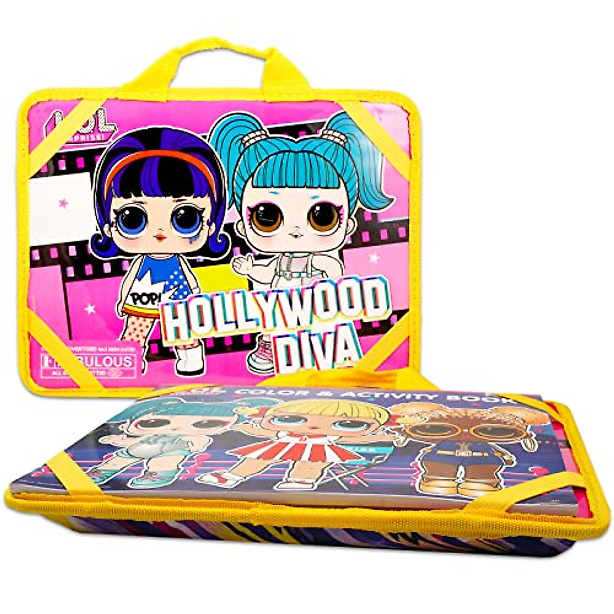 LOL Surprise Lap Desk Activity Set - LOL Arts and Crafts Bundle with Lap Desk, Coloring Book, Stickers, Games, and More | LOL Doll Travel Lapdesk Pack