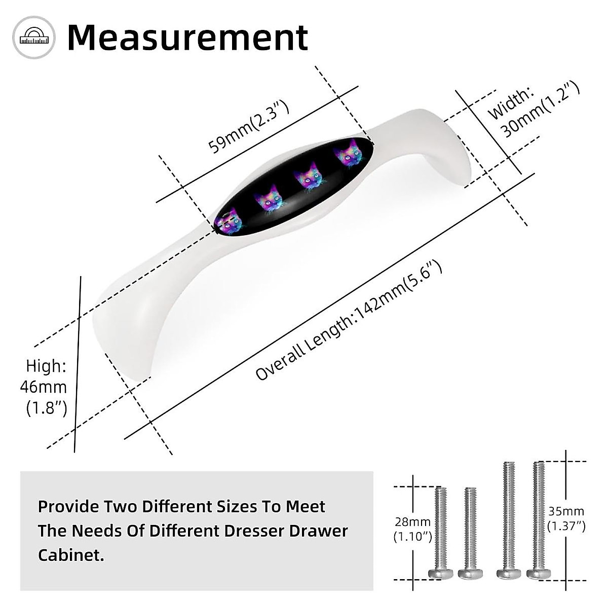 RODAILYCAY Cat 4 Packs Kitchen Drawer Pulls, Crystal Glass Cabinet Handles Pulls, Cupboard Door Knobs, Kitchen Hardware Pulls for Dresser Drawers