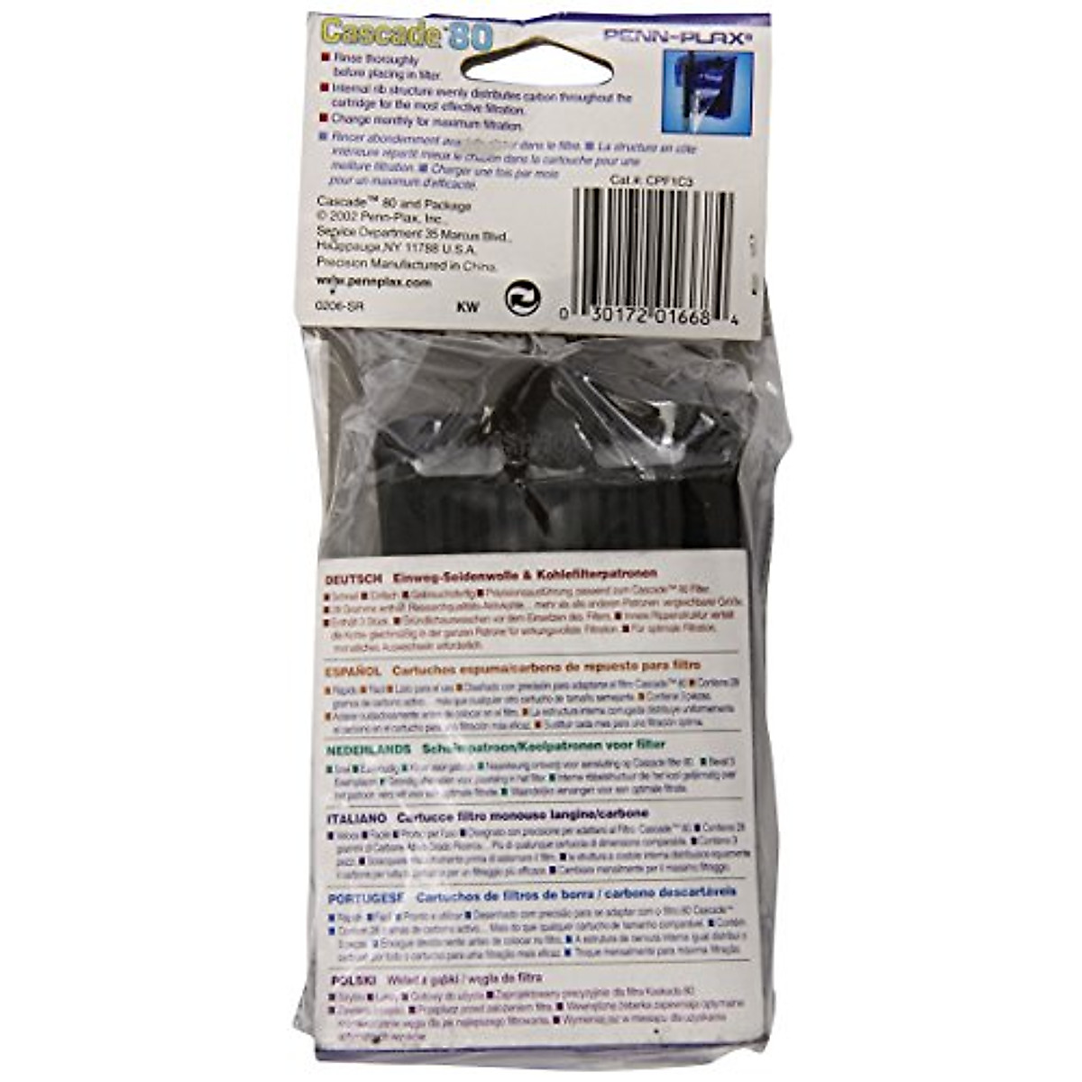 Penn-Plax Cascade 80 GPH Filter Cartridges, 3-Pack