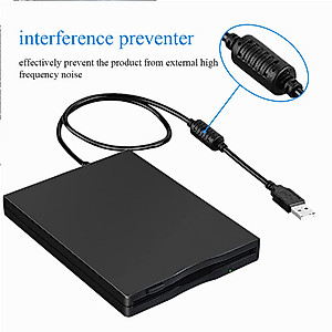 Floppy Disk Reader External Floppy Disk Reader USB 3.5-inch USB Floppy Disk Reader 1.44 MB FDD Portable Floppy Disk for PC Windows/XP / 7/8/10/11 Plug and Play