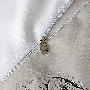 AKARDO Alchemist Anime Edward Duvet Covers Soft Microfiber Washed Duvet Cover Set 3 Pieces with Zipper Closure,Beding Set (19,Full (79"x90"))