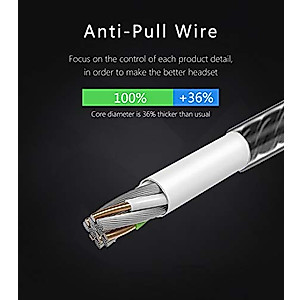 Professional Metal Headphone in Ear Wired Earphone Heavy Bass Sound Quality Music Sport Headset Headsets with Built-in Microphone 3.5mm in-Ear Wired Earphone(White)