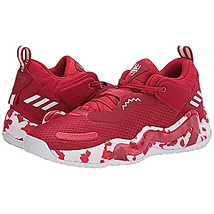 adidas Unisex D.O.N. Issue 3 Basketball Shoe, Team Power Red/White/Vivid Red, 9.5 US Men
