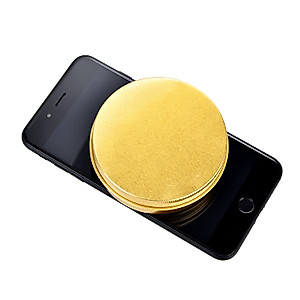 TMO 4 oz Tin Cans Screw Top Containers Aluminum Round Steel Tin Cans Travel Tins Storage Jar Food Tins Containers Metal Tins with Lids,Gold(24 Pack)