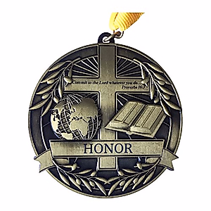 Grads4Good Christian Graduation Honor Medal Proverbs 16:3