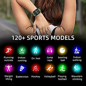 WalkerFit M2 Pro Smart Watch for Men, Fitness Tracker Watch Heart Rate Monitor, Step Tracker, Fitness Watch Smartwatch for Android for iPhone Compatible, Waterproof Reloj Inteligente para Hombre,Green