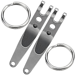 2PCS Suspension Pocket Clip, Multi Purpose Durable Suspension Clip Hanger for Hanging Knives, Suspension Pocket Clip for Outdoor Use