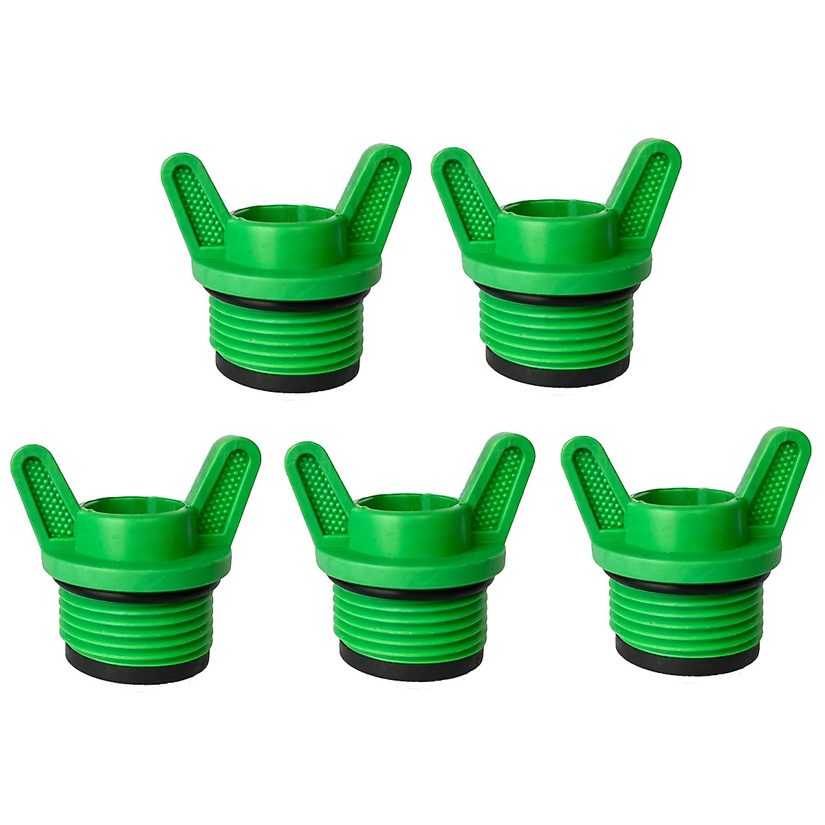 FUATY 3/4” PT Pipe Plug, PPR Male Pipe Thread Plugs and Caps Garden Irrigation Tubing Stopper Drain Plug, 1 Inch ID, Green