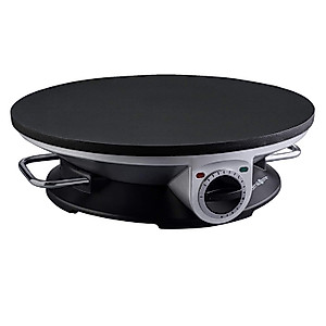 Health and Home No Edge Crepe Maker - 13 Inch Crepe Maker & Electric Griddle - Non-stick Pancake Maker- Crepe Pan