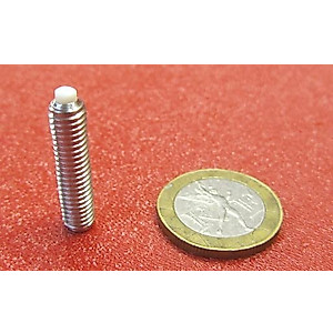 18-8 Stainless Steel Nylon Tip Set Screw M6 × 1 mm x 25 mm Thread Length 5 pcs