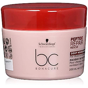 Schwarzkopf BC Bonacure Peptide Repair Rescue Treatment, Clear, 6.7 Fl Oz