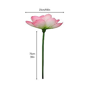 BHSHUXI 8 pcs Lotus Decorative Simulated Artificial Lotus Flower Artificial Floating Lotus Flower Foam Pond Decoration Plants Artificial Lotus Bud Bouquet Bunch for Garden Pool Fish Tank Decor