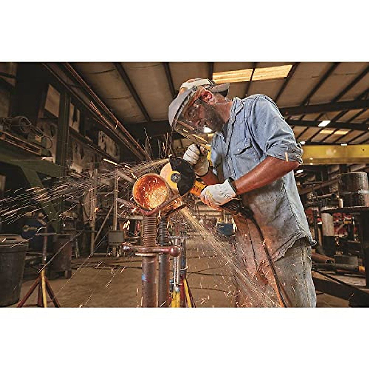 DEWALT Angle Grinder, Paddle Switch, 5-Inch / 6-Inch, 13-Amp (DWE43244N)