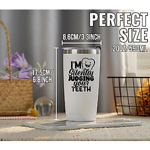 Onebttl Dental Gifts for Dental Assistant, Dental Hygienist on Dental Assistants Recognition Week, National Dental Hygienists Week, 20oz Insulated Stainless Steel Tumbler - Judging