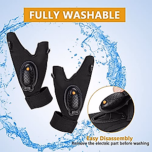 Rechargeable Flashlight Gloves Men Gifts - Led Light Glove Christmas Stocking Stuffers Birthday Fishing Gifts for Dad Women Husband Him Teens Guy Cool Gadgets Tools Stuff for Camping Running Repairing