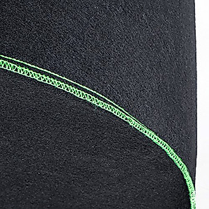 Garden4Ever Grow Bags 6-Pack 20 Gallon Aeration Fabric Pots Container with Handles (6-Pack 20 Gallon, Black/Green 6-Pack)