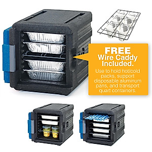 Mightylite ML300 Insulated Front-Load Pan Carrier, 4 Pan Capacity (Blue)