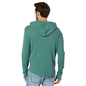 Lucky Brand Garment Dye Thermal Hoodley Sea Pine XL