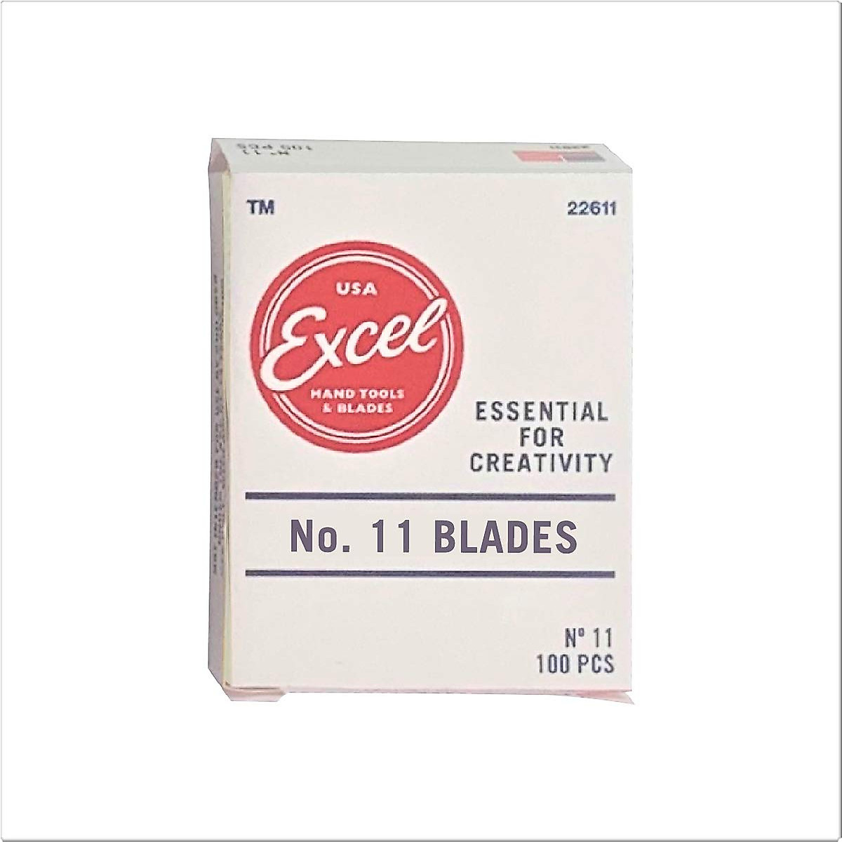 Excel Blades #11 Replacement Hobby Blade - 100 Pack - American Made Carbon Steel Craft Knife Blades