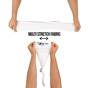 Zeta Wear Plus Size Leg Sleeve Support Socks - The Wide Calf Compression Socks Men and Women Love for Its Amazing Fit, Cotton-Rich Comfort, Compression & Soothing Relief, 1 Pair, 3XL, White