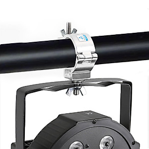 10 Pack 1-1/2 Inch OD Stage Lighting Clamp, Single Buckle Quick Lock Truss Mount Hook Fit for 1-1/2" -1-9/16" OD Pipe, Heavy Duty 165 Lbs for DJ Par Lighting Spot Lights Moving Head, Aluminum 6061