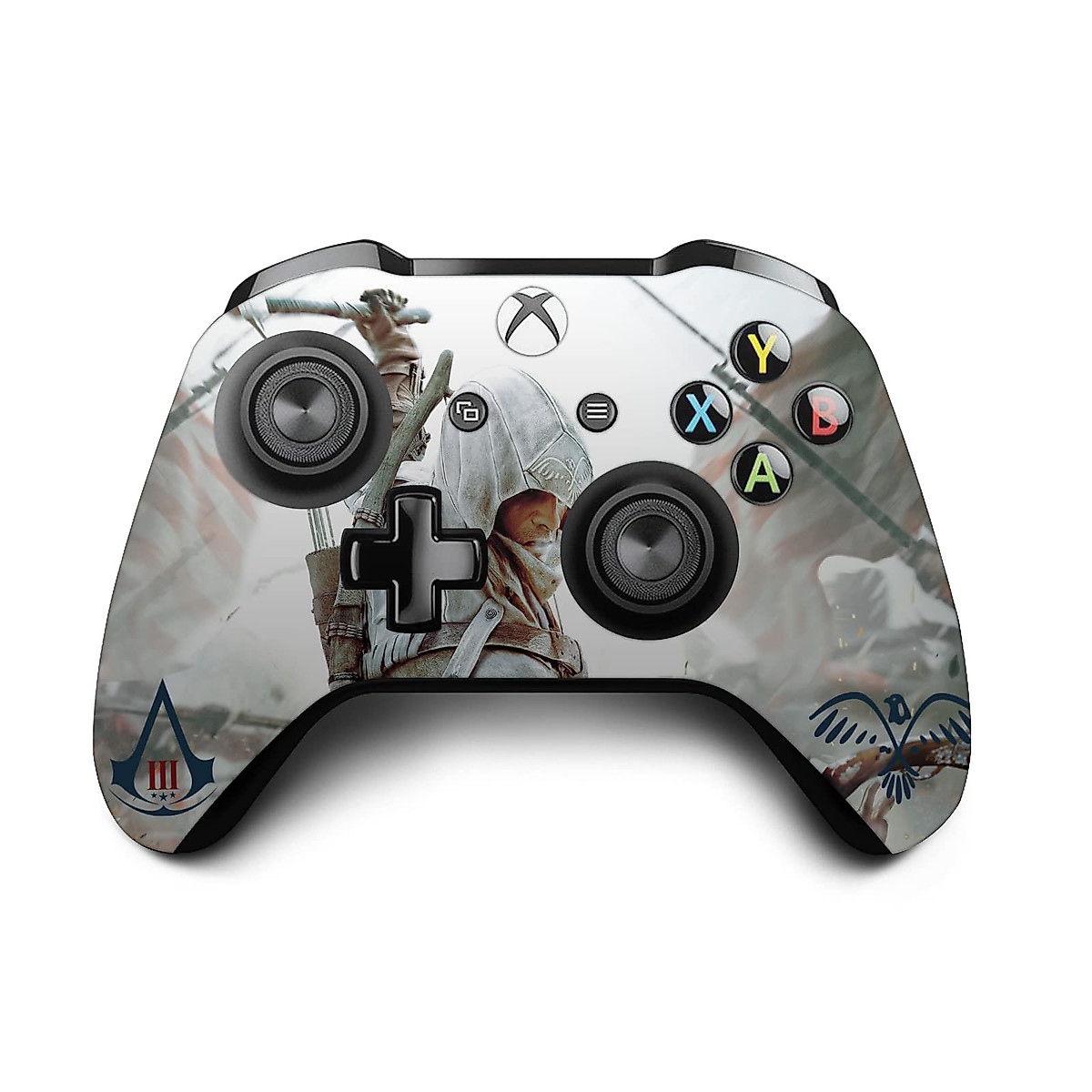 Head Case Designs Officially Licensed Assassin's Creed Game Cover III Graphics Vinyl Sticker Gaming Skin Decal Cover Compatible With Xbox One X Console and Controller Bundle