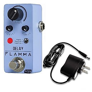 FLAMMA FC03 Delay Pedal with 9V 300mA Power Supply