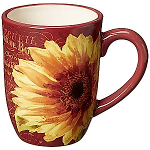 Certified International Paris Sunflower Ceramic Dinnerwae, Mulitcolored