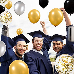 Black and Gold 60th Birthday Decorations Banner Balloon, Happy Birthday Banner, 60th Gold Foil Balloons, Number 60 Birthday Balloons, 60 Years Old Birthday Decoration Supplies