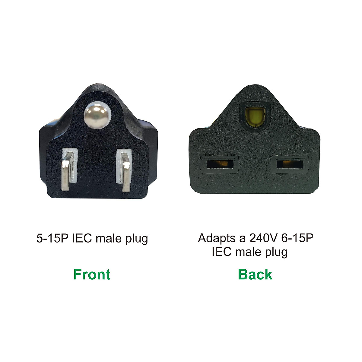 BloomGrow 220V / 240V to 110V / 120V Plug Adapter Electrical Converter for US (1 PC)