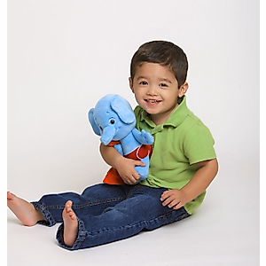 Snap Toys Word Party - Bailey 10" Stuffed Plush Snuggle and Play Baby Elephant with Blanket - from The Netflix Original Series - 18+ Months