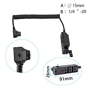 CAMVATE 15mm Rod Clamp Cheeseplate Articulated Power Convert Outlet - 1950
