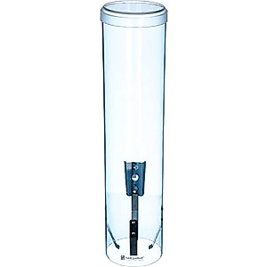 San Jamar Large Pull-Type Water Cup Dispenser, for 12 Oz Cups, Translucent Blue