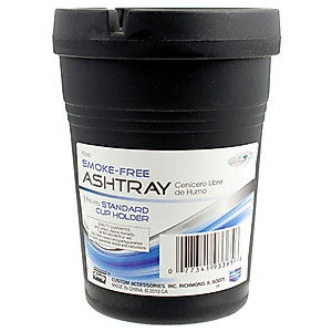 Custom Accessories 93365D Black Smokeless Ashtray,0.3