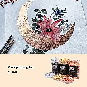 Gold Foil Flakes for Resin,30g Gold Leaf Flakes for Nail Art, Painting, Crafts, Slime and Resin Jewelry Making