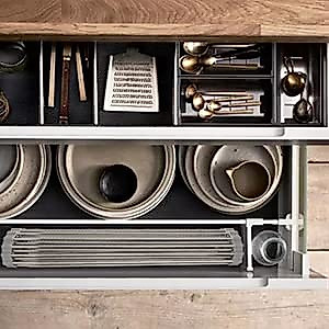 SunCleanse Roll-up Dish Drying Rack with Silicone Grid, Multipurpose Dry Rack Dish Drainer, Stainless Steel Foldable Dish Drying Rack for Sink Counter, Mini Grey 17.8"x11.8"