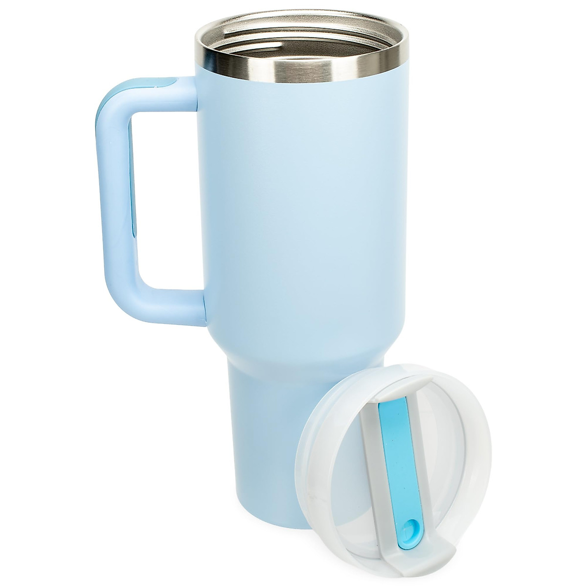 100 North Turtle Dog Elden Meme Ring Video Game Wrap-Around 40 Oz. Stainless Steel Water Bottle Coffee Mug, Spill & Leak Resistant, Travel Tumbler with Handle, Lid & Straw, Black